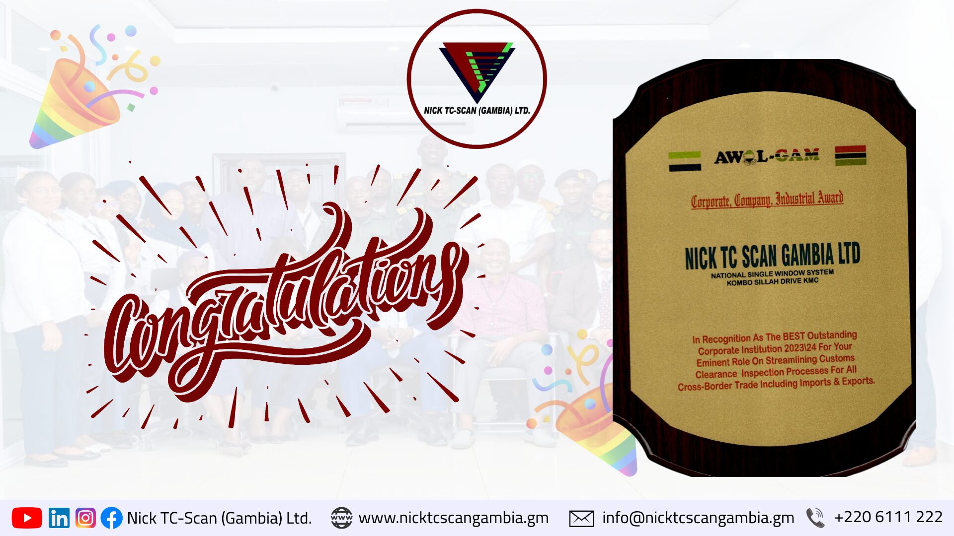 Nick TC-Scan Wins Prestigious Best Outstanding Corporate Institution ...